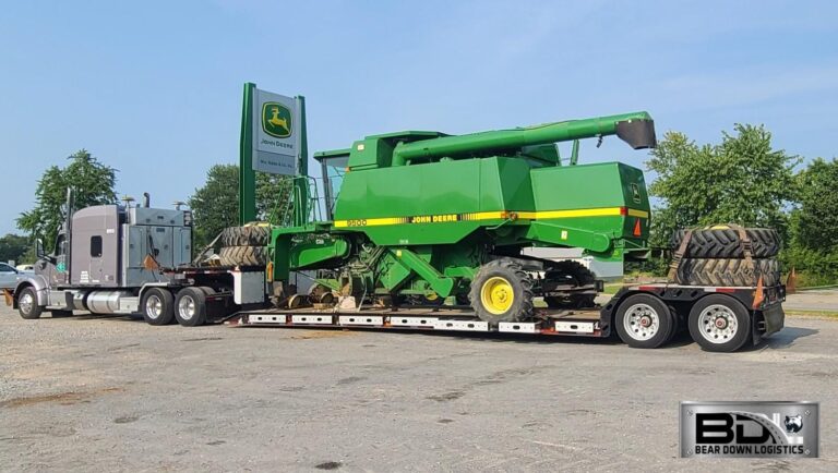 How to Safely Haul Farm Combines and Agricultural Sprayers