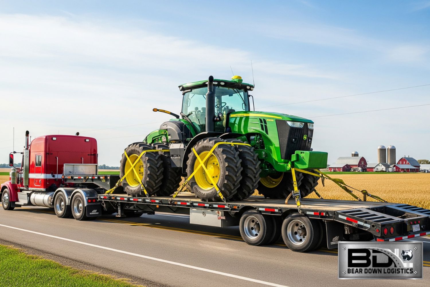 Farm Tractor Transport Services - Agricultural Equipment Hauling