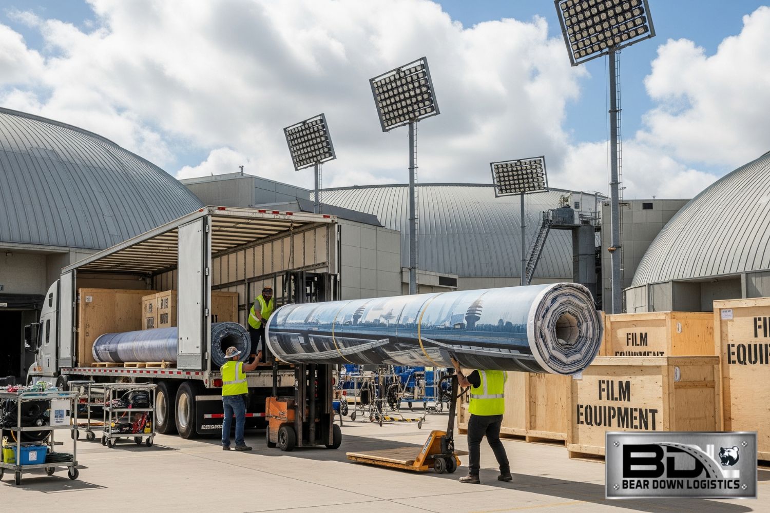 Movie Set Backdrop Transport – Shipping for Film Production Equipment