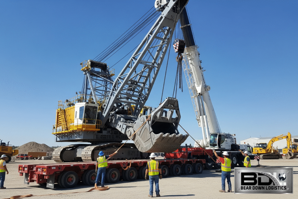 How to Safely Haul Dredging and Dragline Equipment