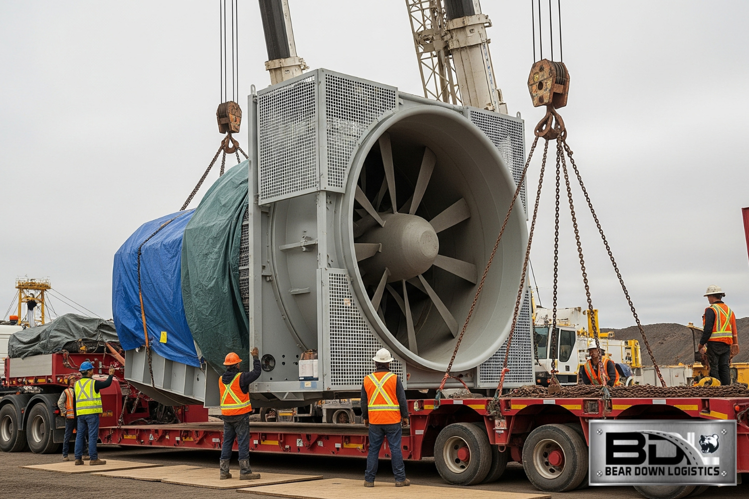 Mine Ventilation Fan Transport – Safe Shipping for Industrial Fans