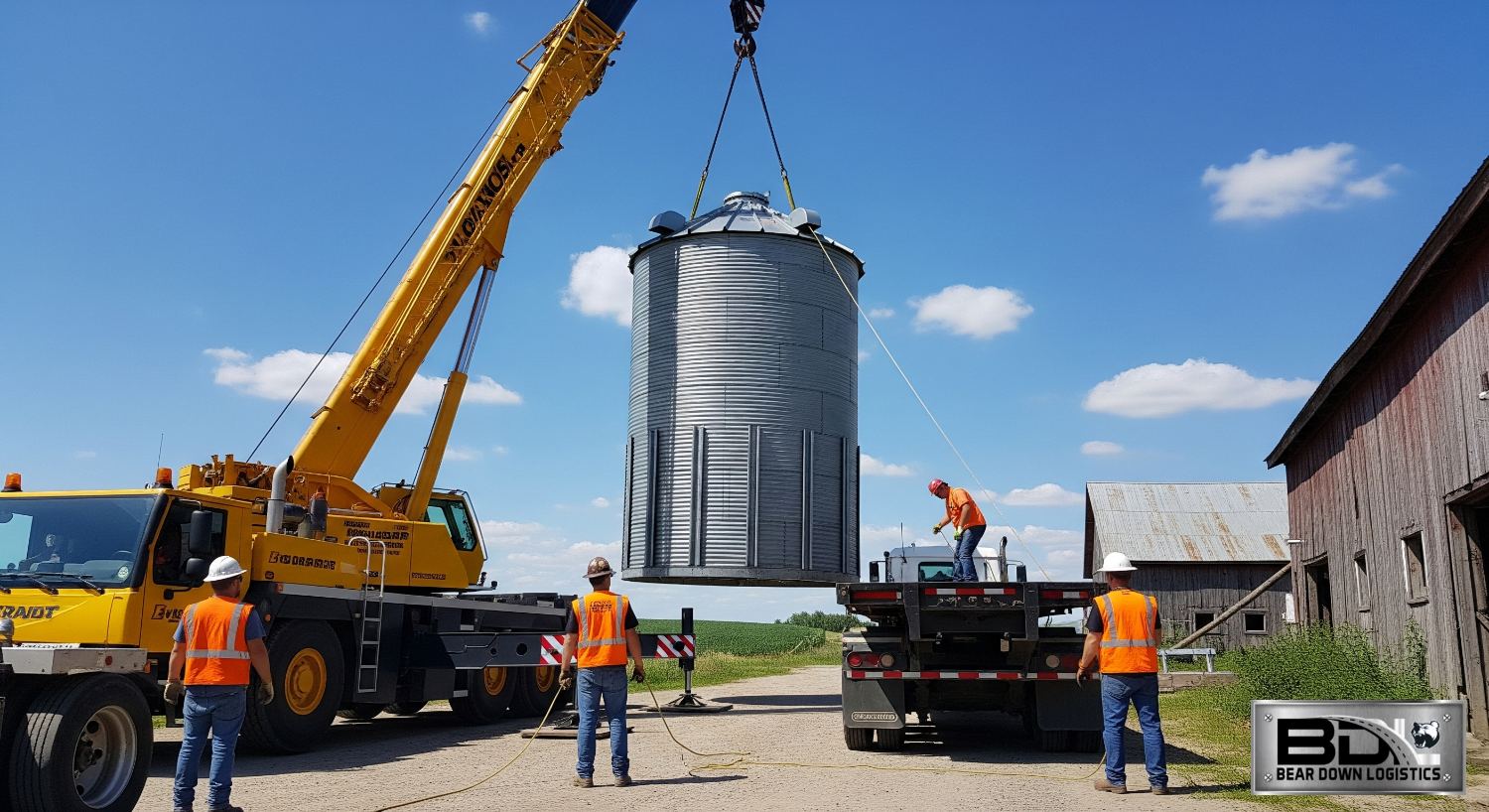 How to Transport Grain Silos Over Long Distances