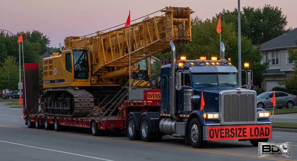 Heavy Equipment Transport in Fayetteville - Bear Down Logistics