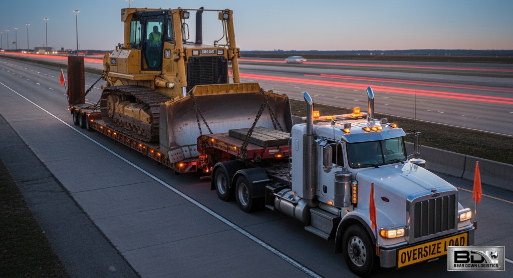 Heavy Equipment Transport in Maryland - Bear Down Logistics