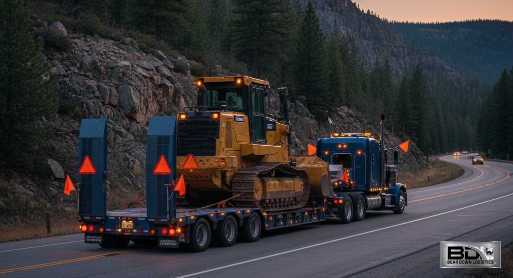 Heavy Equipment Transport in Oklahoma - Bear Down Logistics