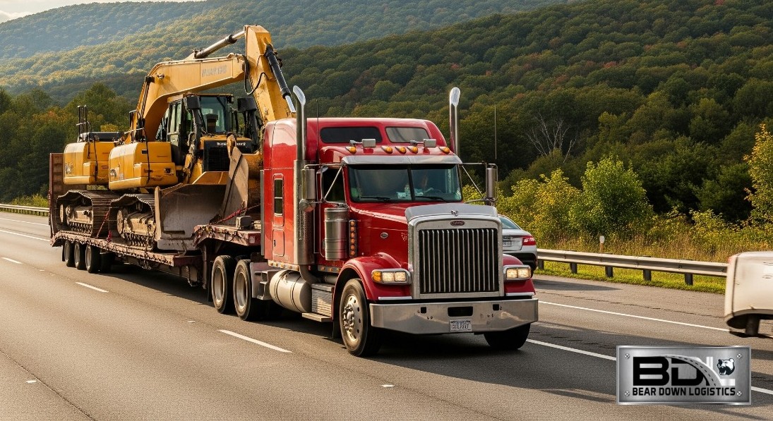 Heavy Equipment Transport in Pennsylvania - Bear Down Logistics