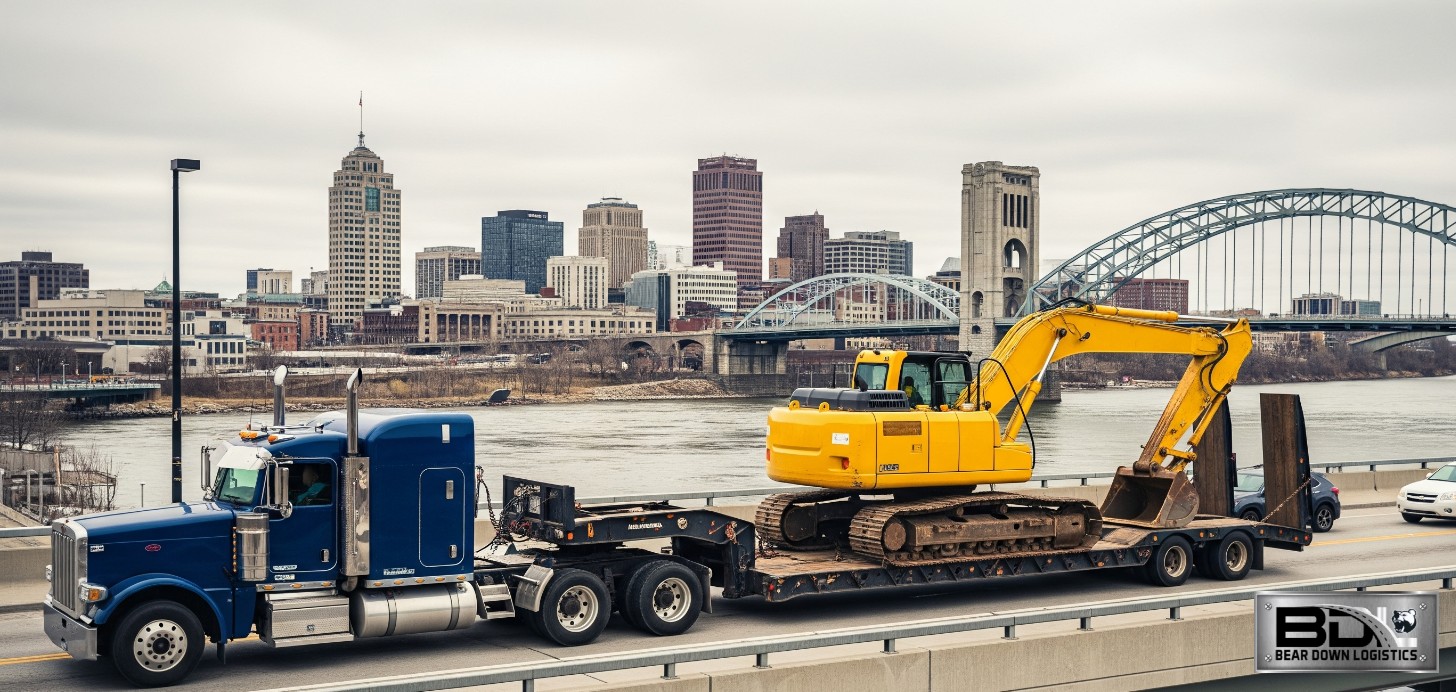 Heavy Equipment Transports in Rochester - Bear Down Logistics