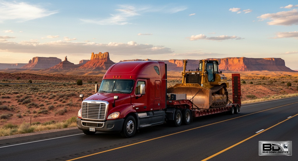 Heavy Equipment Transport in Utah - Bear Down Logistics