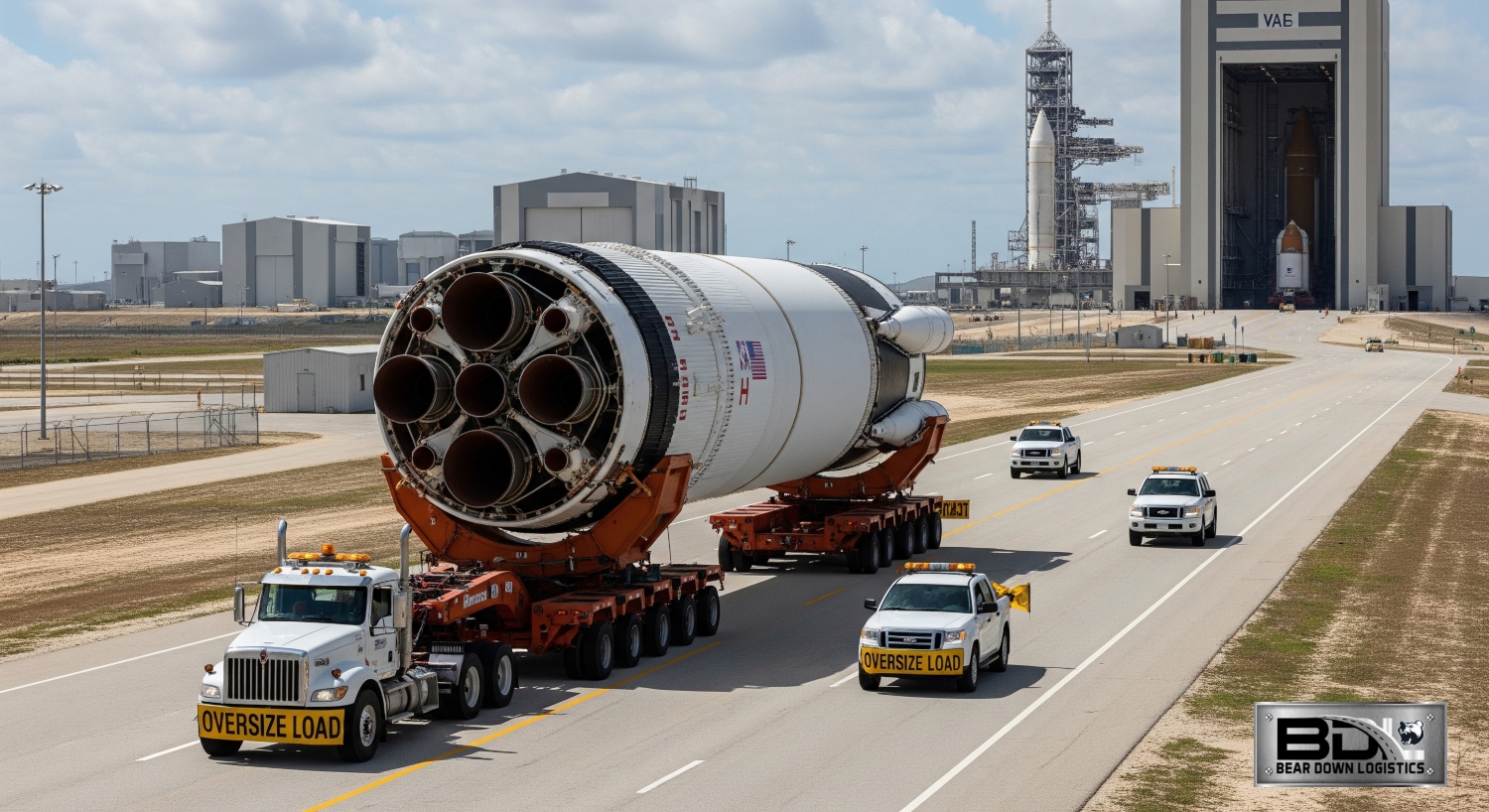 Rocket Booster Transport – Hauling for Space Launch Components