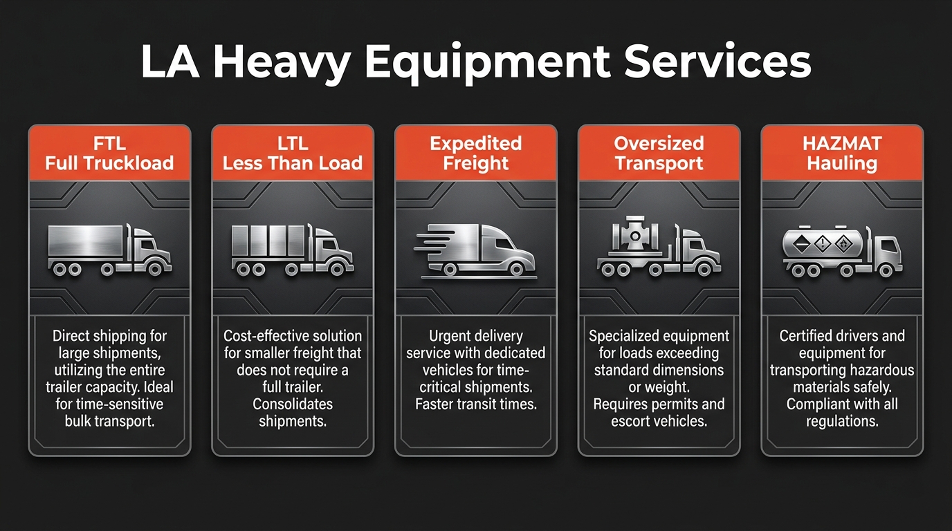 How to Choose the Right Heavy Equipment Transport Service in Los Angeles